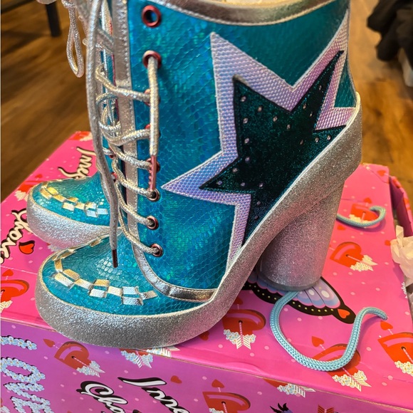 Irregular Choice | Shoes | Irregular Choice Turquoise Star Boots 39 Us8 ...